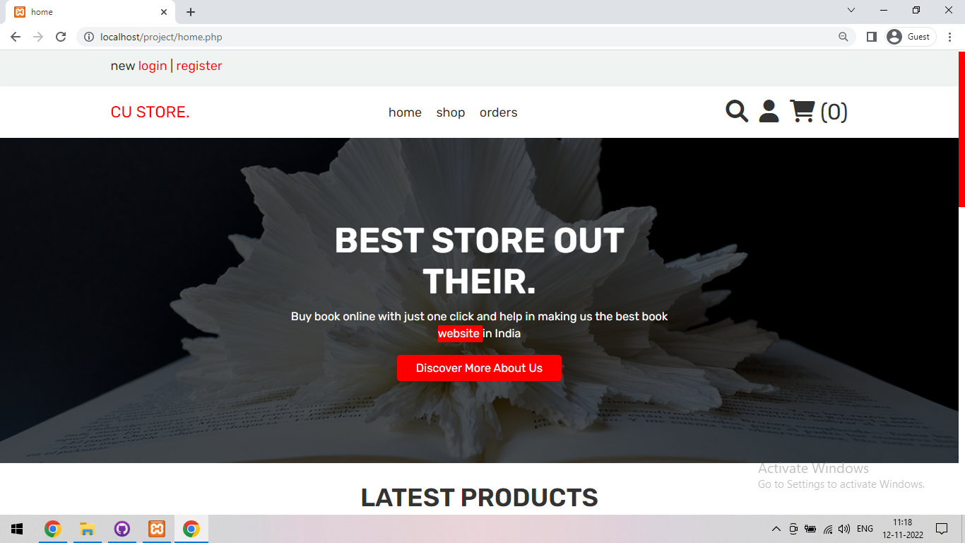 Online book store - Sahil Thakur